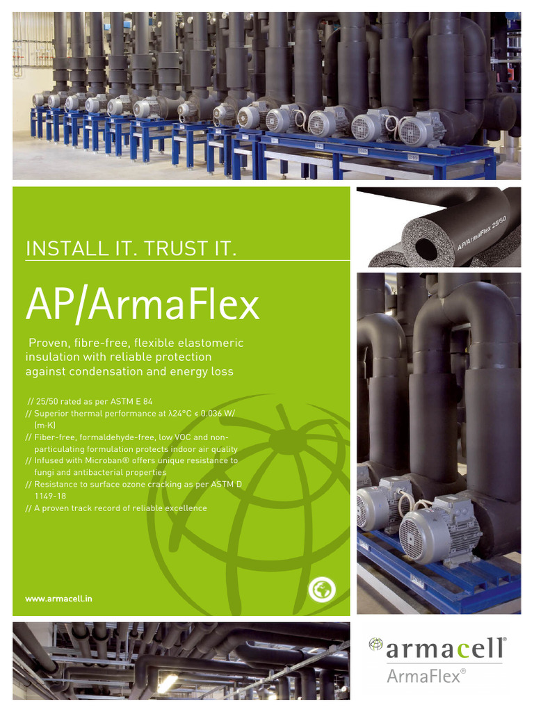 AP-ArmaFlex - Technical Datasheet - En-In | PDF | Duct (Flow) | Thermal ...