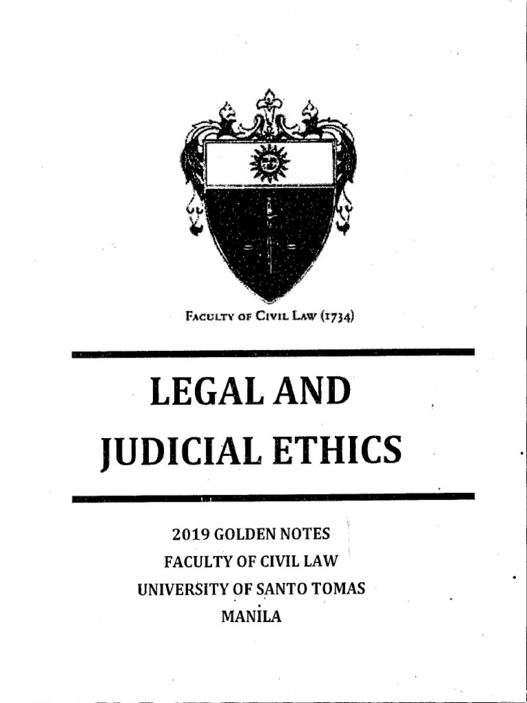 8 Legal Ethics Golden Notes | PDF
