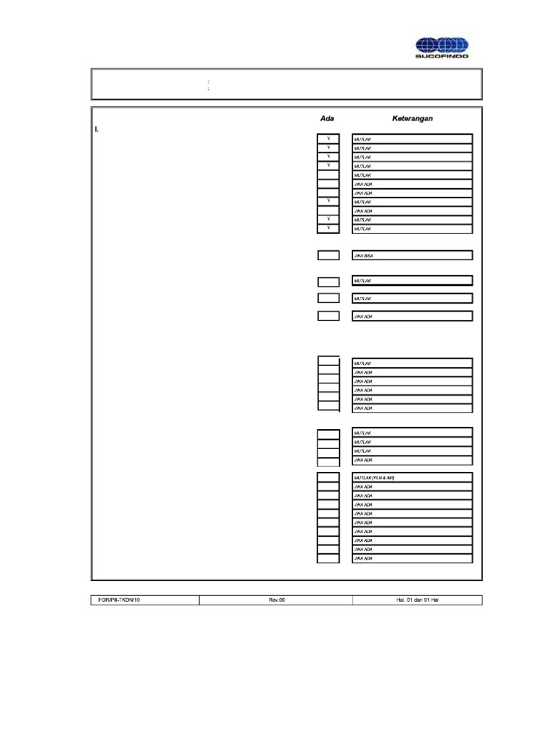 3. Check List Dokumen TKDN Barang | PDF