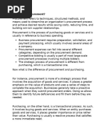 Procurement Process Steps Guide | PDF