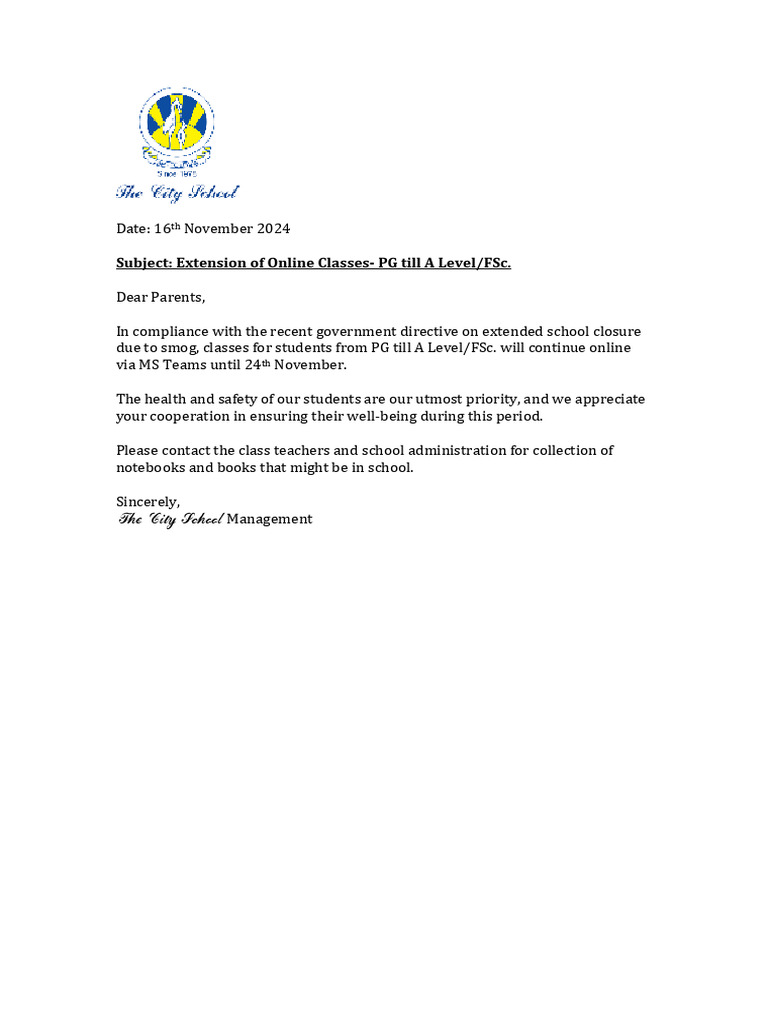 Online Classes Extended - Punjab | PDF