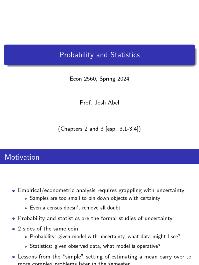 Understanding Probability and Statistics | PDF | Probability ...