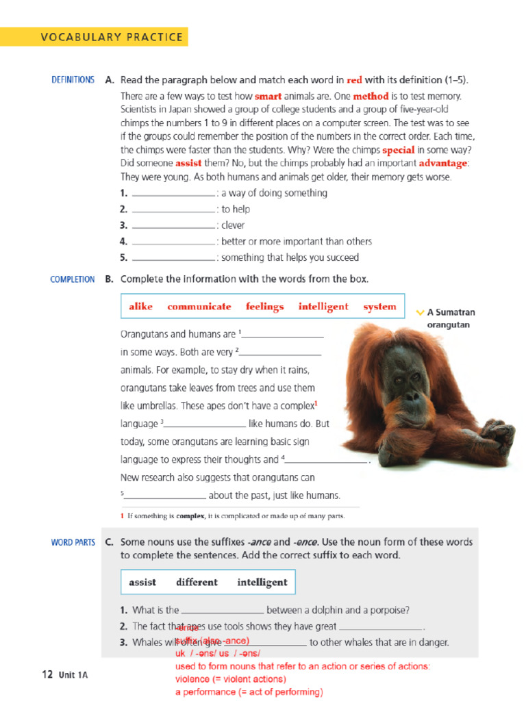 Unit 1 Amazing Animals-6 | PDF