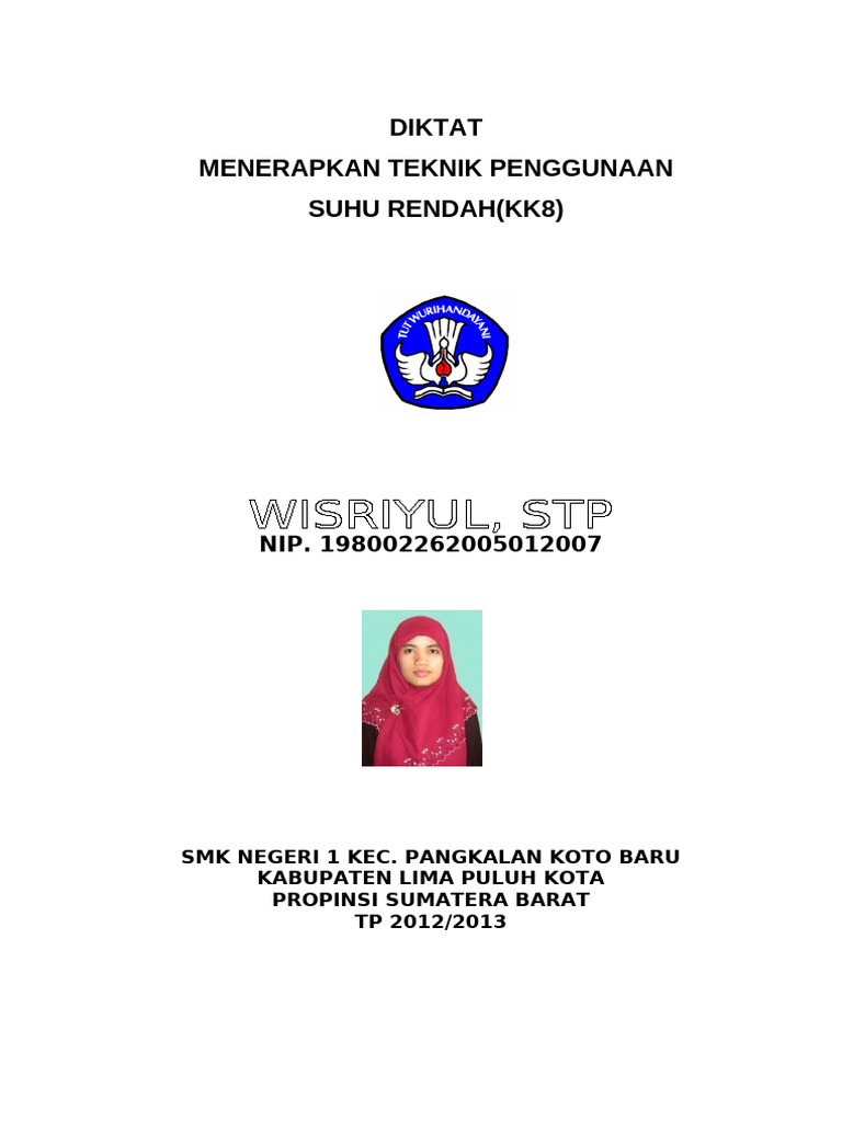 Cover Dan Lembar Pengesahan Diktat | PDF