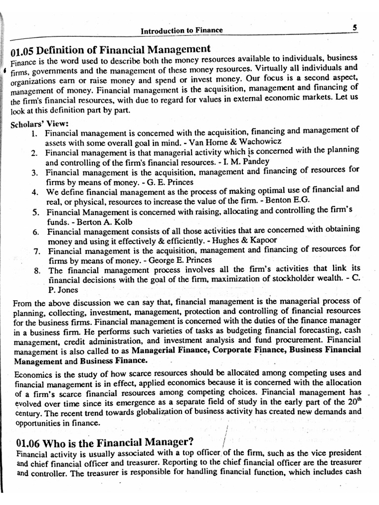 Introduction To Financial Management | PDF