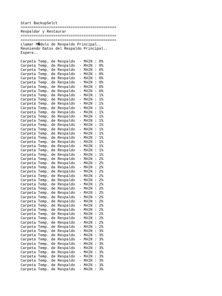 Backup Restore Log | PDF