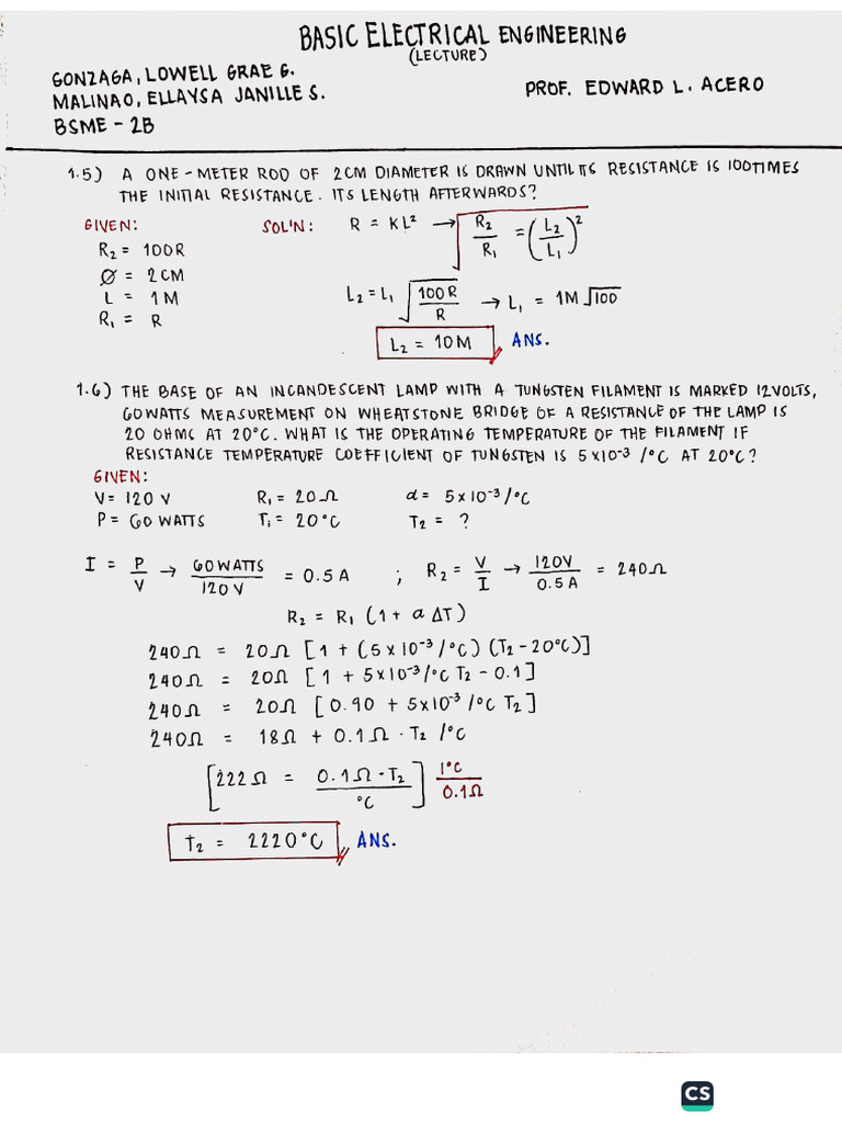 Bsme 2B - Gonzaga & Malinao - Assignment | PDF