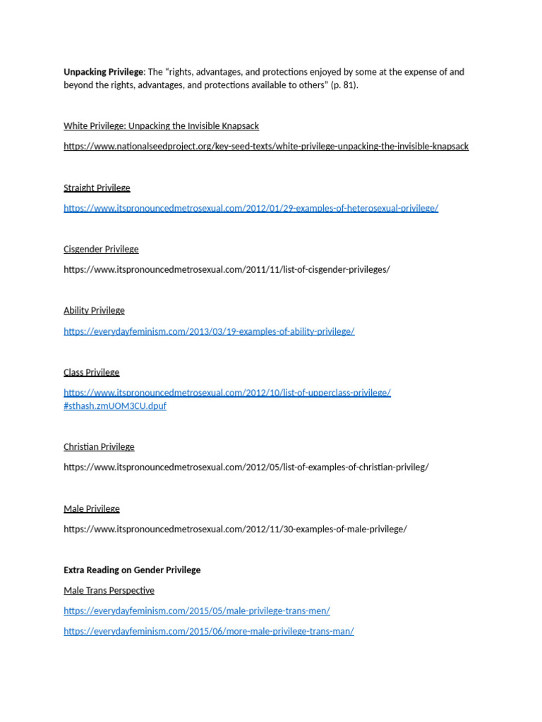 Understanding Different Types of Privilege | PDF
