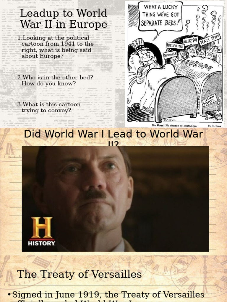 IB History Year 1 Unit 5 Lesson 1 Leadup To World War II in Europe ...