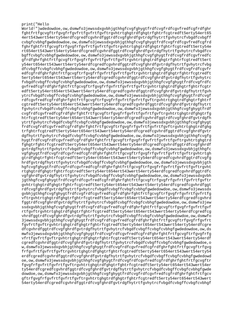 print(Hello World!) | PDF