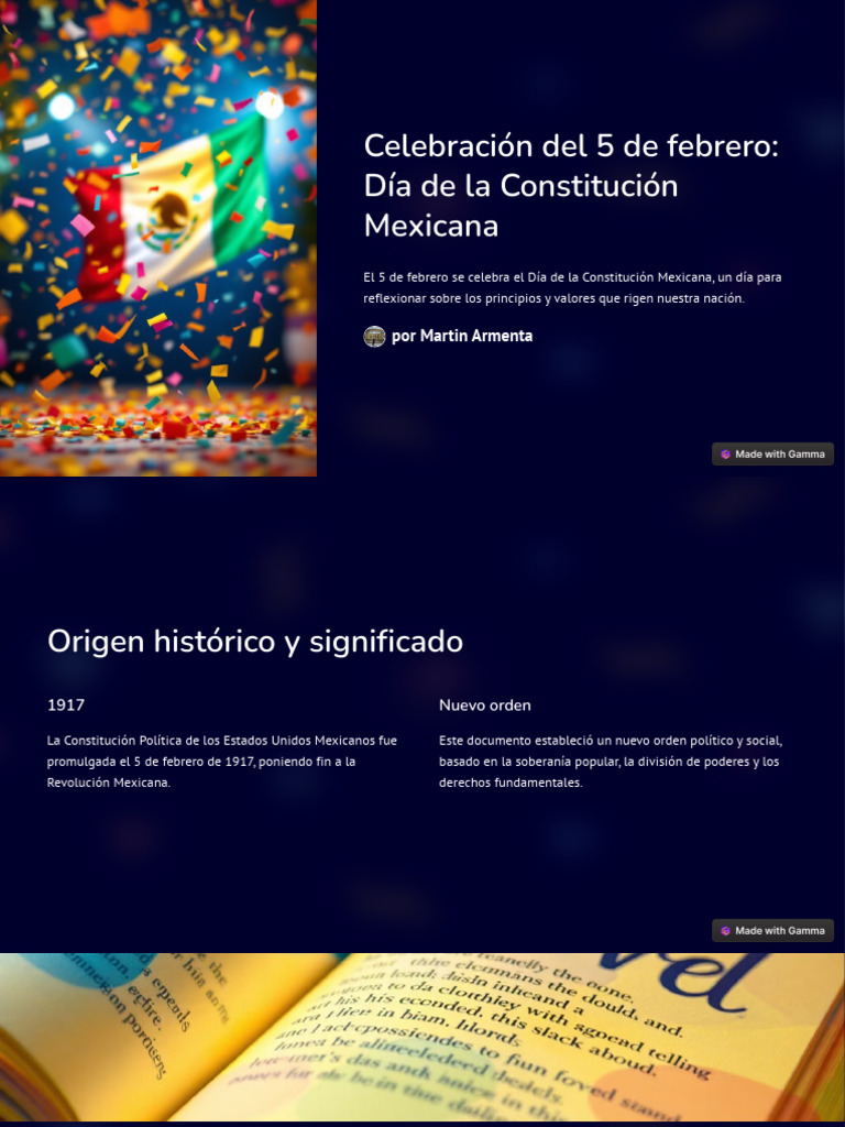 Celebración del Día de la Constitución | PDF | Constitución | México