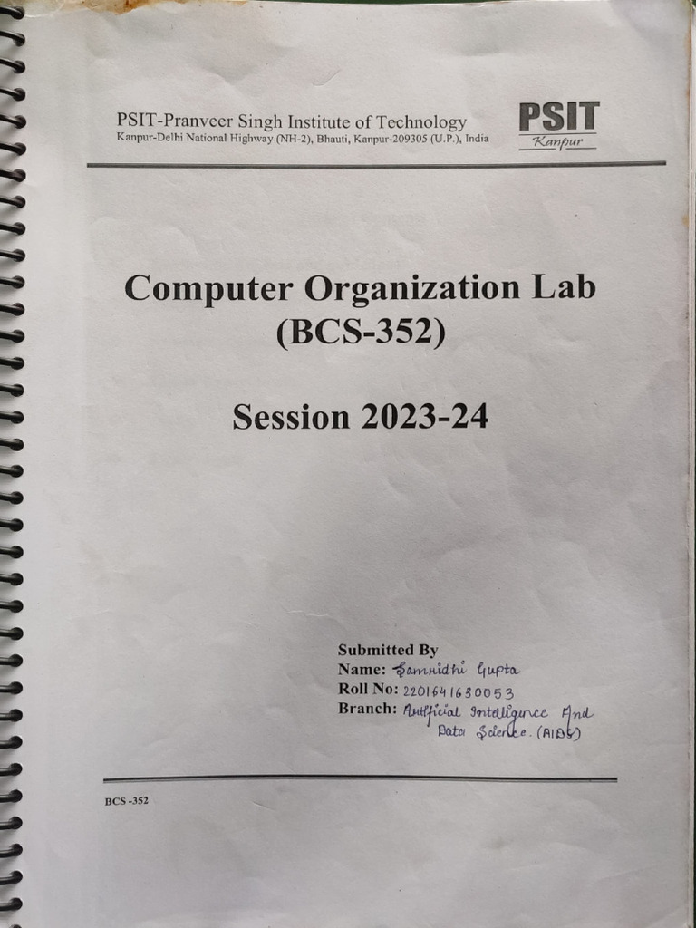 Coa Lab Manual | PDF