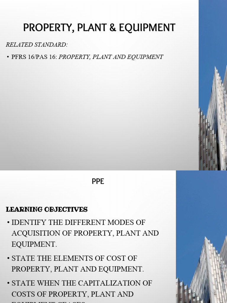 1-PPE (PART 1) | PDF | Discounting | Fixed Asset
