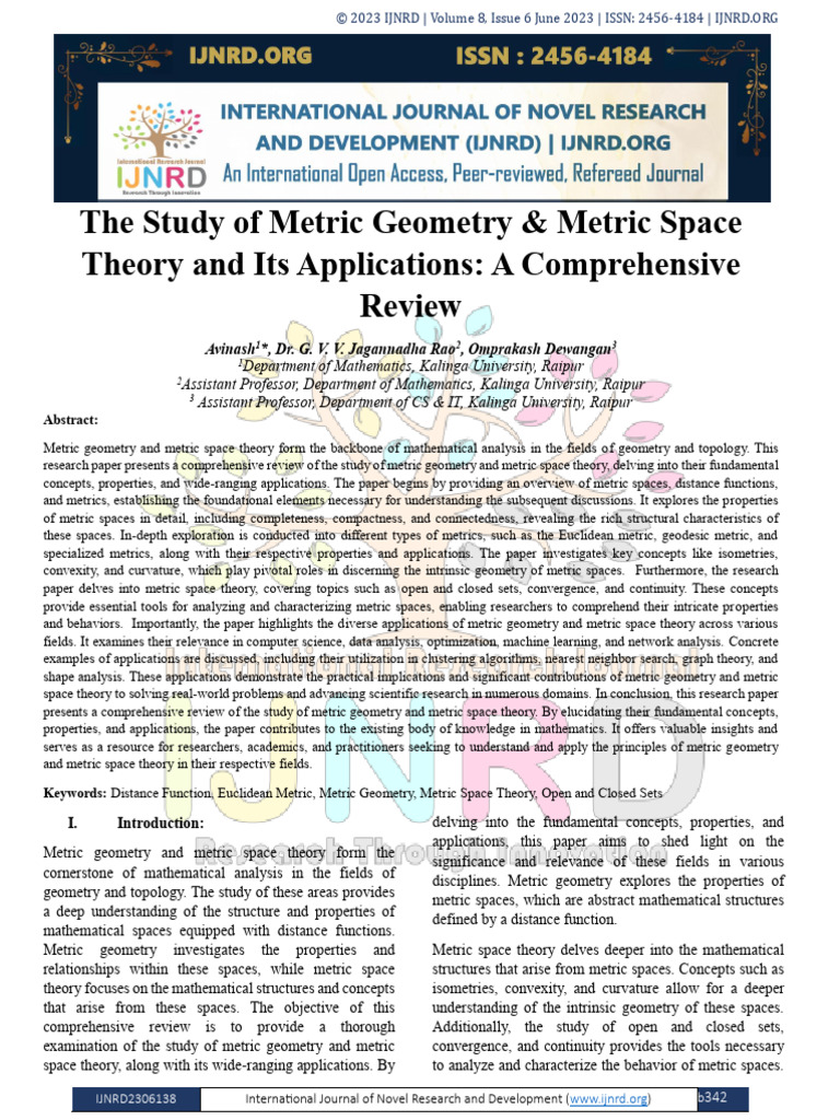 Applications of Metric in GPS | PDF | Geometry | Metric Space