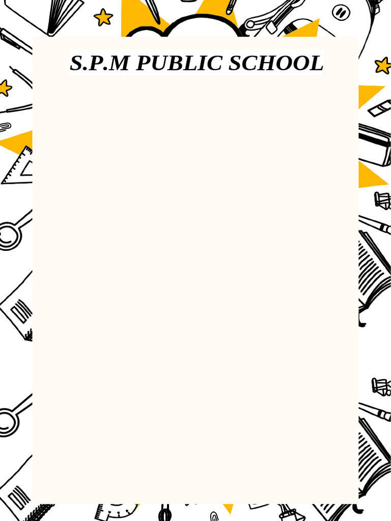 Border Front Page Design 1 | PDF