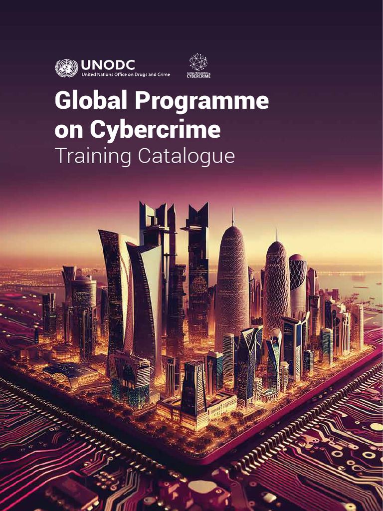 Web Global Program On Cybercrime Training Catalog | PDF | Digital Forensics | Cybercrime