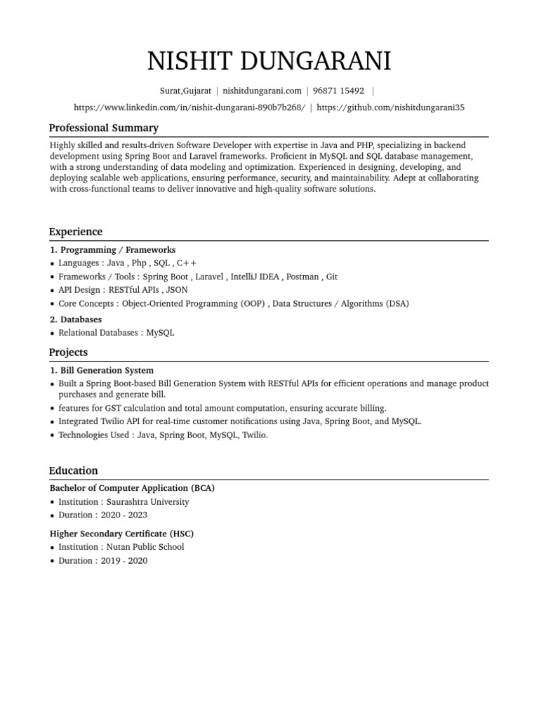 Nishit Dungarani.1 | PDF