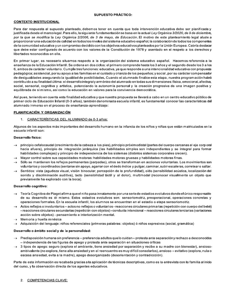 Supuesto Práctico Oposición Tsei | PDF