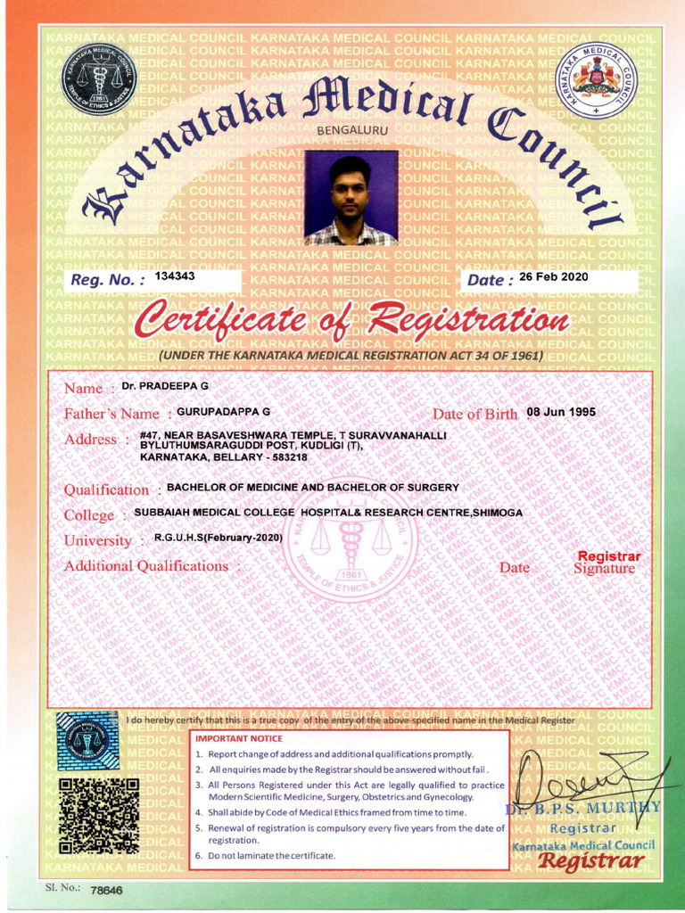 Kmc Registration | PDF