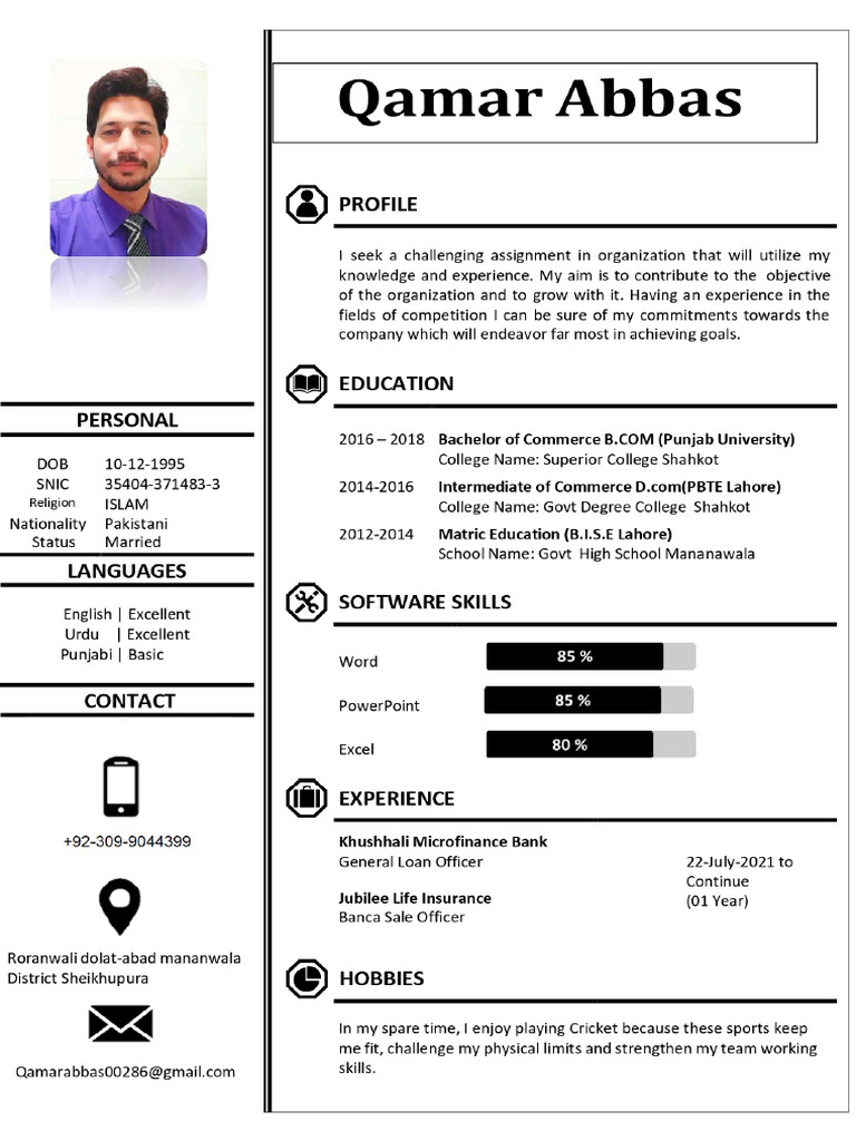 Qamar Abbas Resume | PDF