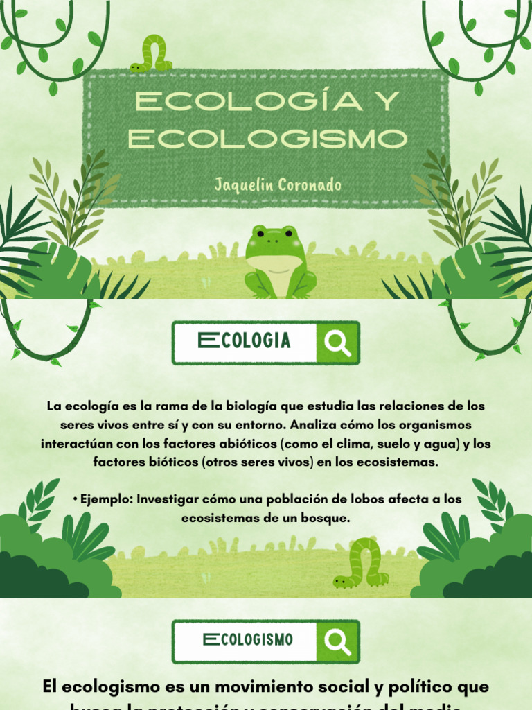 Ecología vs Ecologismo: Diferencias Clave | PDF