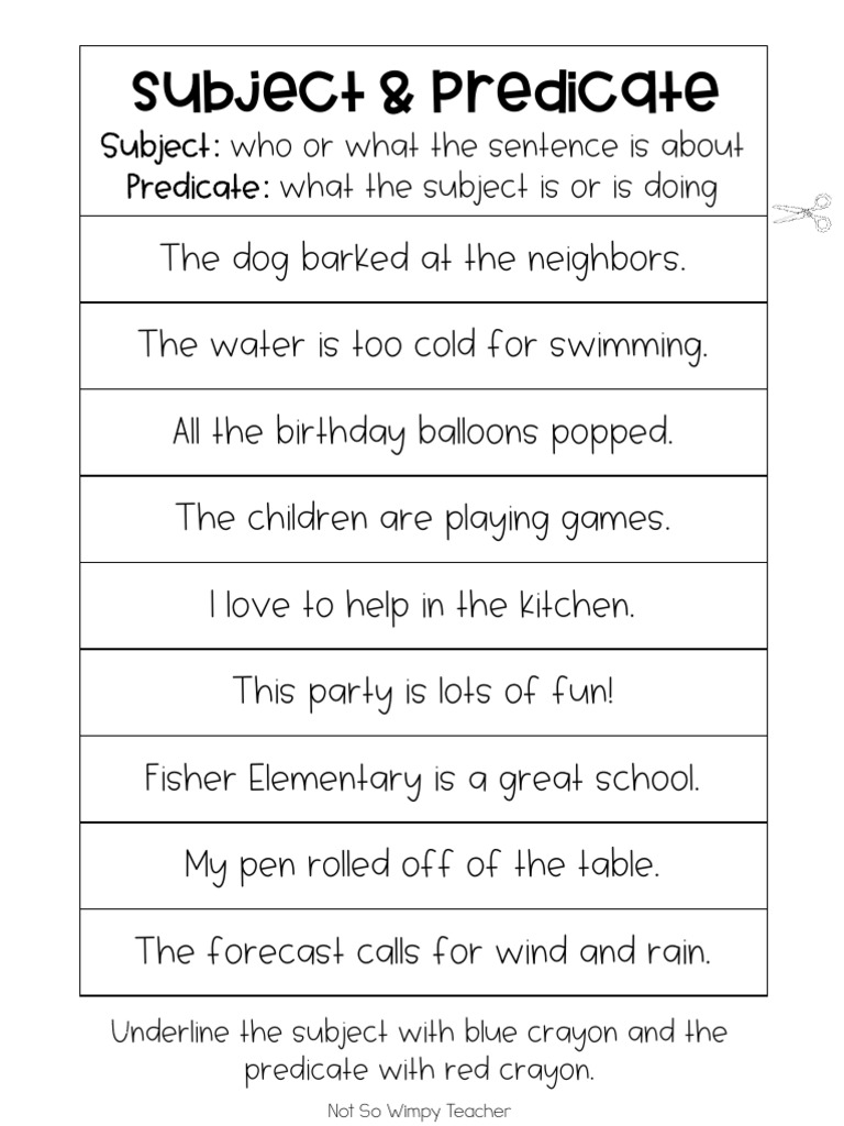 Subject Predicate | PDF