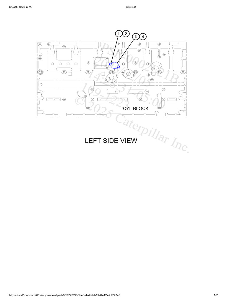 109-1223 Cover Gp-Cylinder Block | PDF