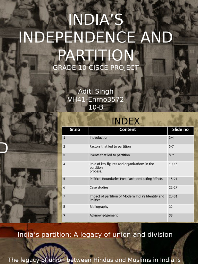 Indias Independence and Partiton | PDF | Partition Of India | All India ...