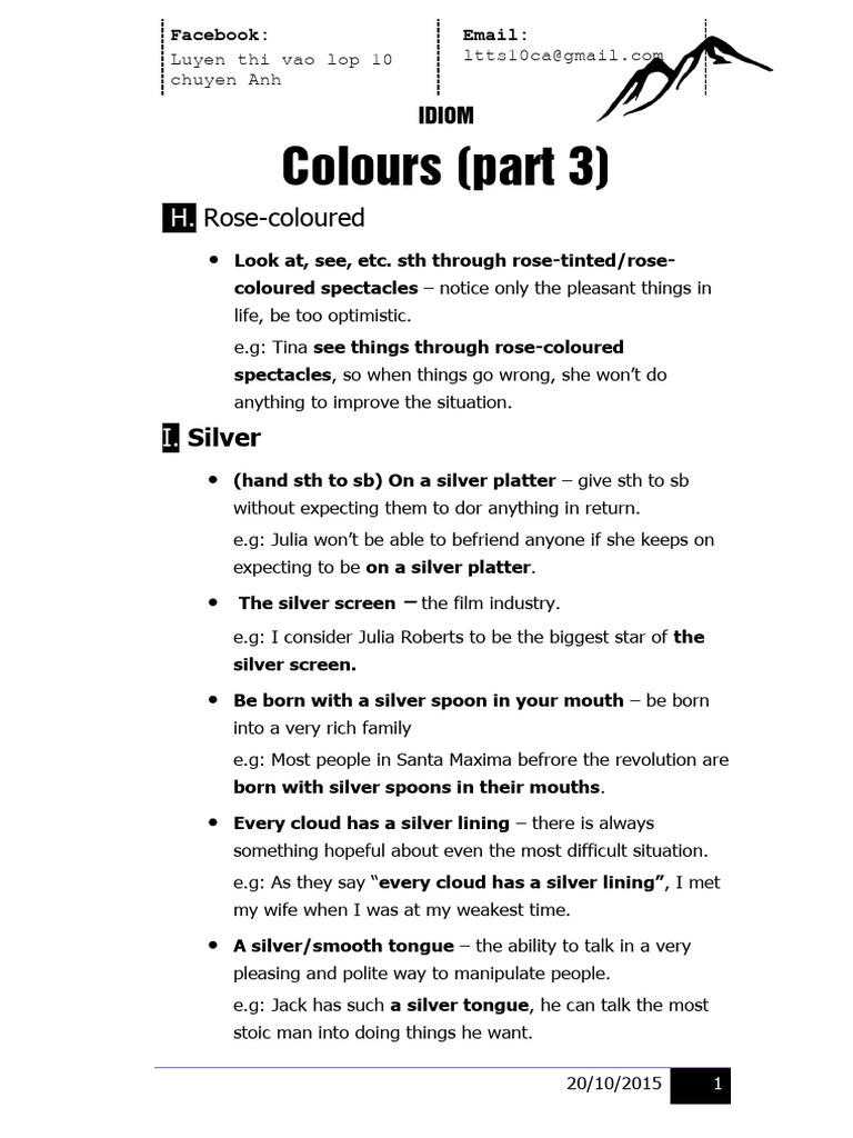 (Idiom) (20 10 15) (Simplified) | PDF