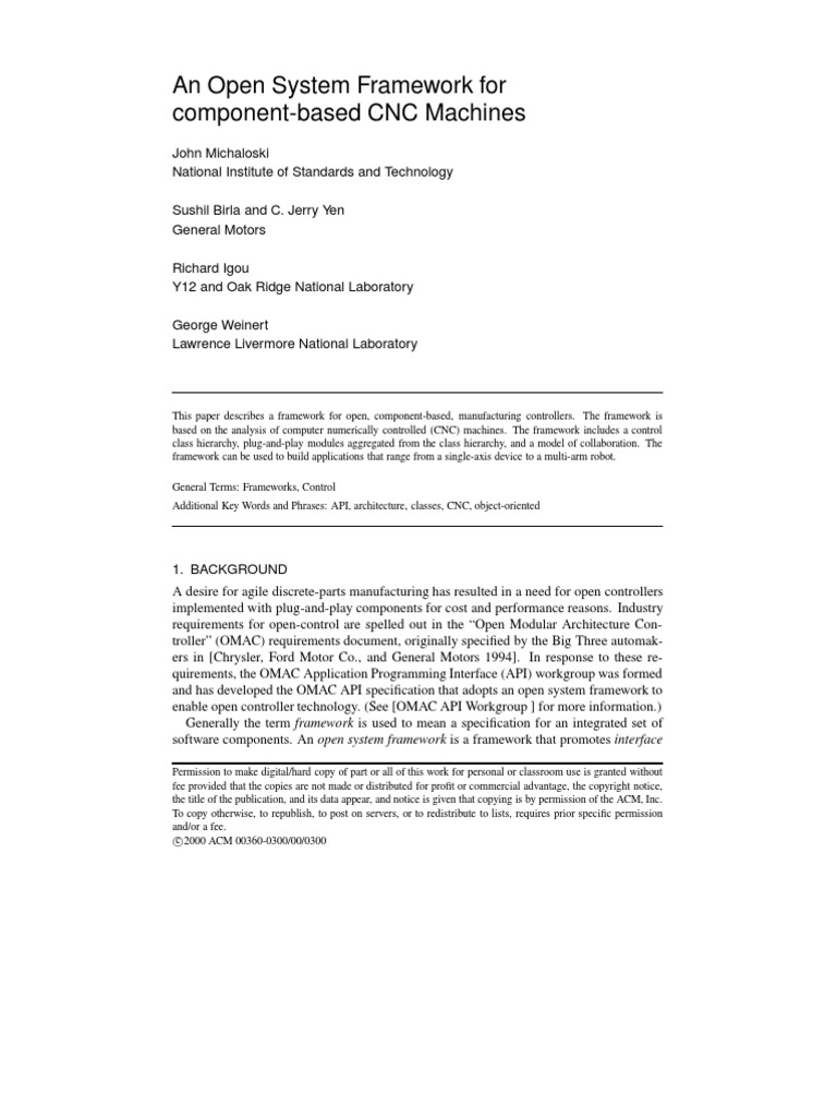 An Open System Framework | PDF | Application Programming Interface ...
