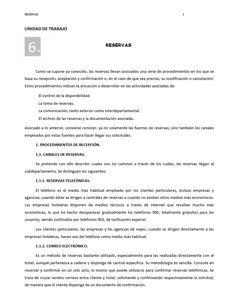 Ut6 Reservas | PDF | Hotel | Internet