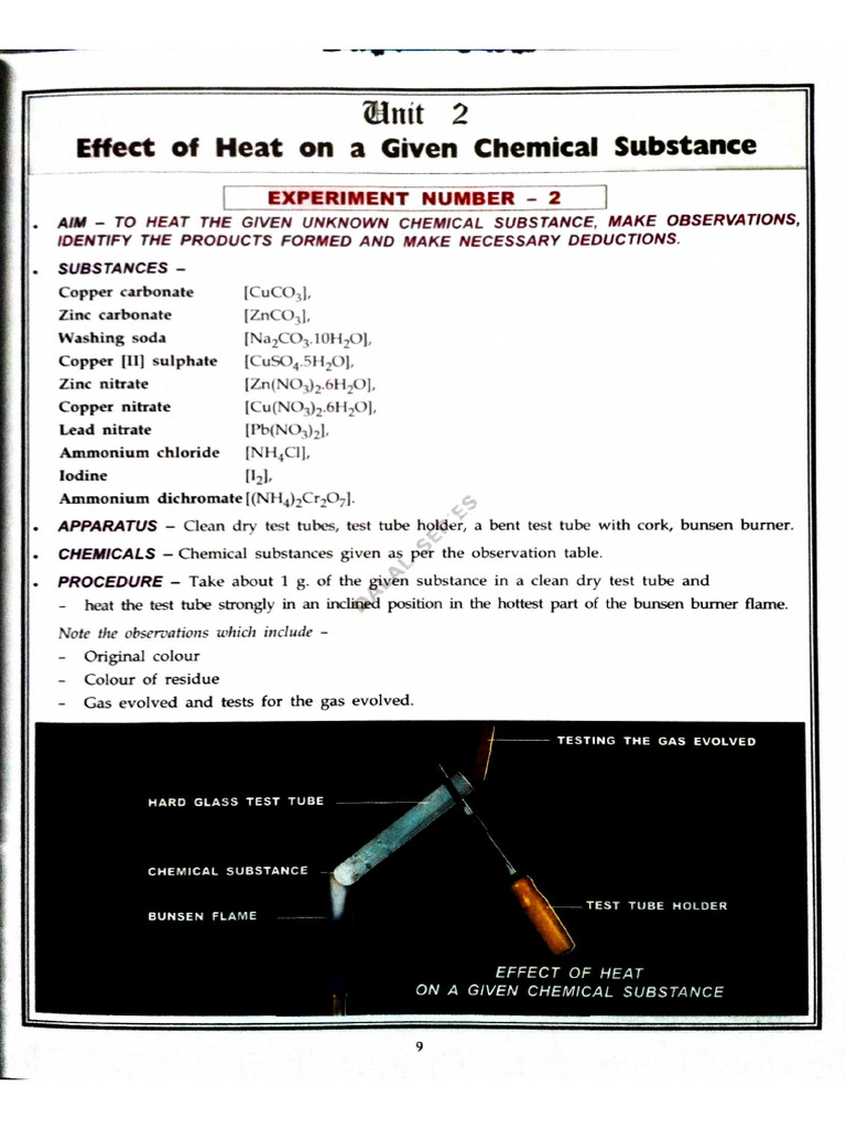 Chemistry Lab Record Experiment - 2,3&4 (Writing Part) | PDF