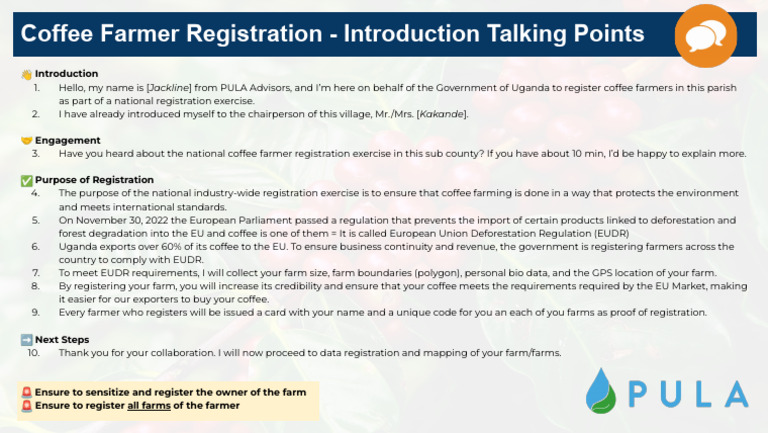 Pula ABi EUDR Field Agent FAQ ? | PDF