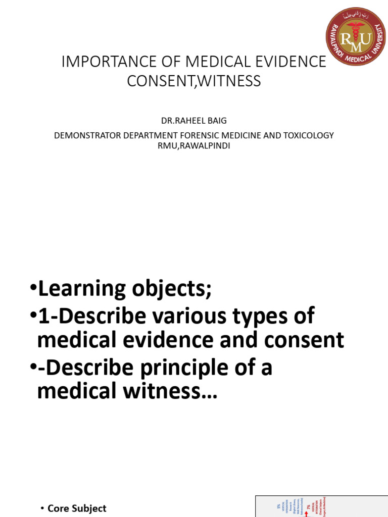 Importance of Medical Evidence Consent, Witness | PDF | Informed ...