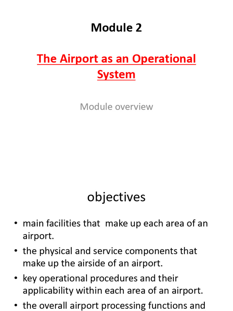 MODULE 2 | PDF | Air Traffic Control | Airport