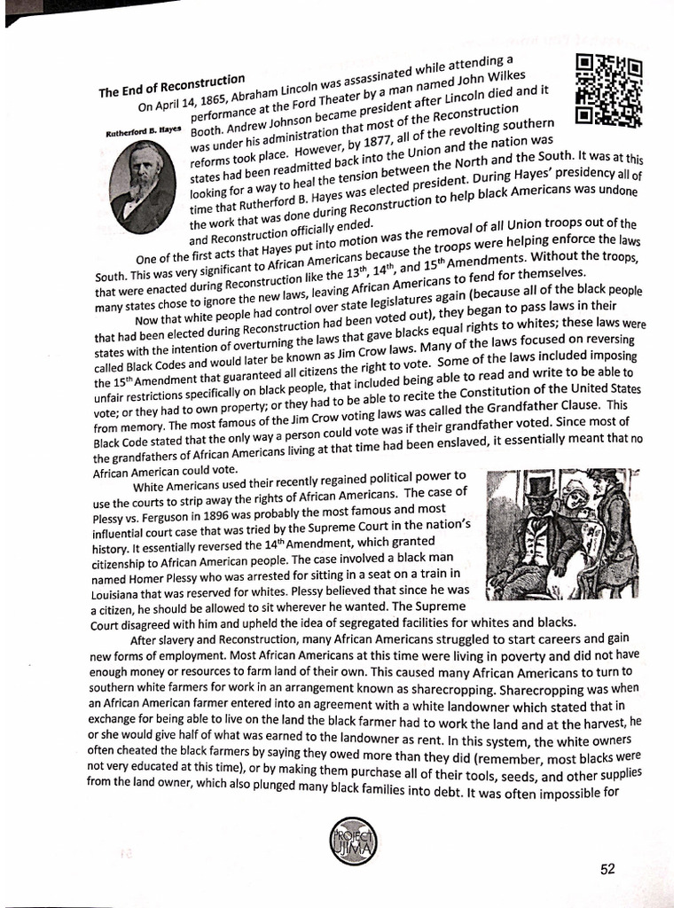 The End of Reconstruction | PDF