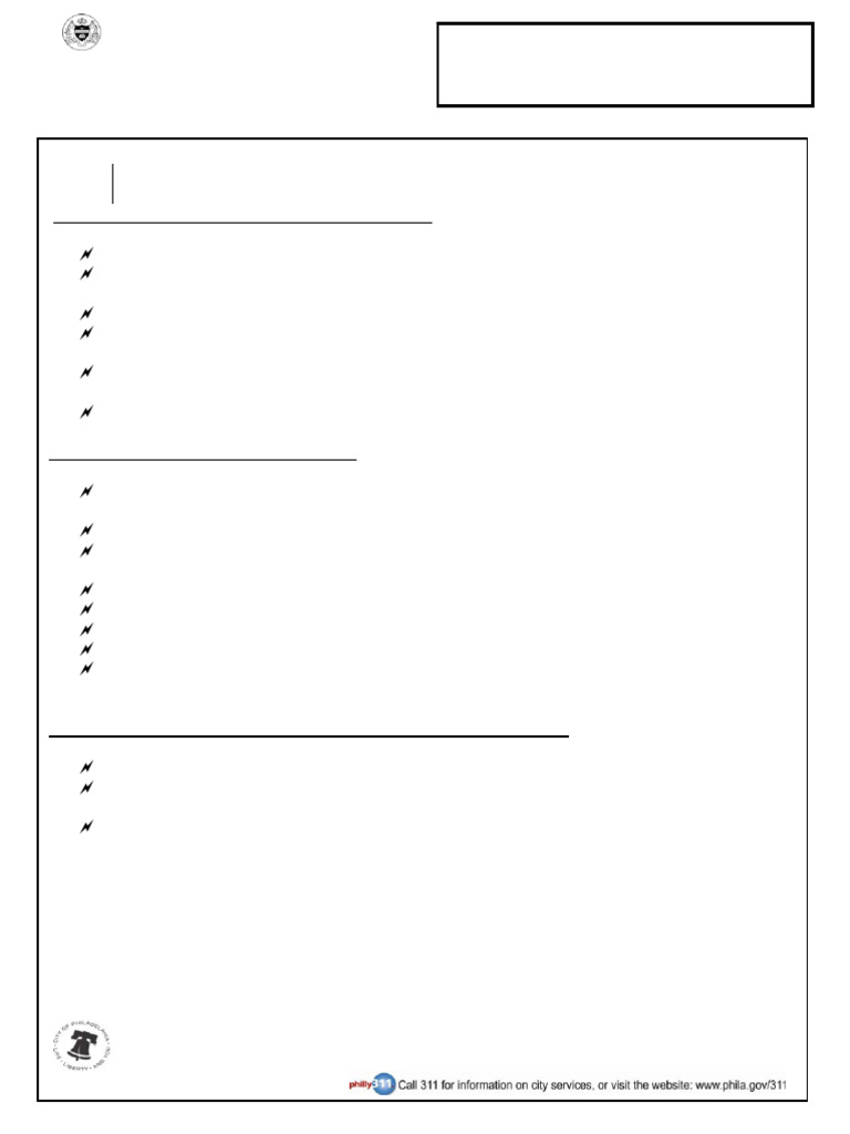 Philadelphia Electrical Permit Plan Guidelines | PDF | Wall | Building ...
