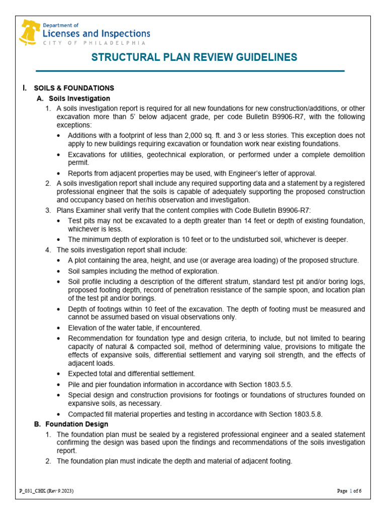 P - 031 - CHK - Structural Plan Review Checklist Rev 9.23 | PDF ...