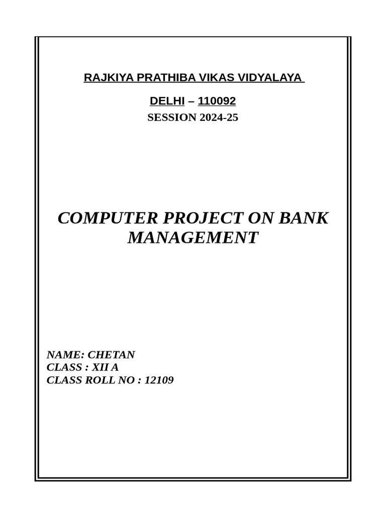 Cs Project File (1) Chetan | PDF | Database Transaction | Information Technology