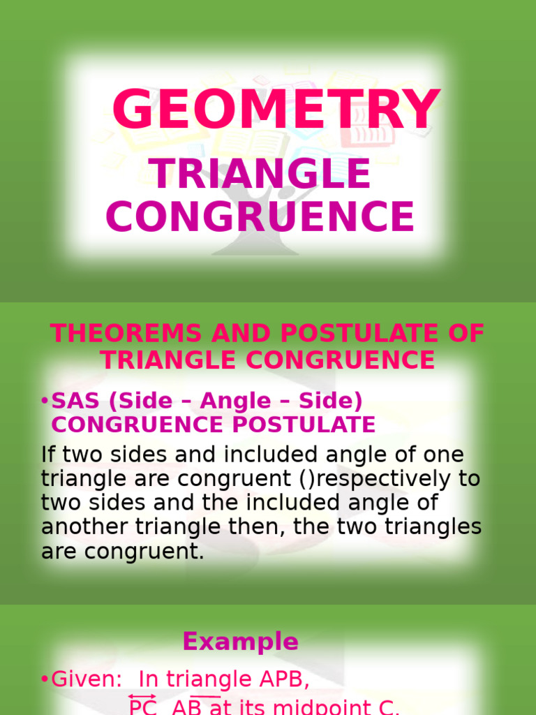 Triangle Congruence Theorems Explained | PDF | Triangle | Perpendicular