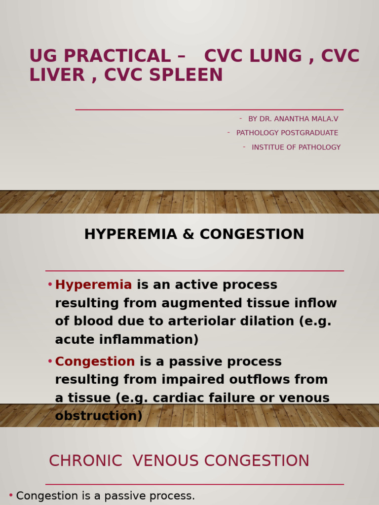 CVC Pathology: Lung, Liver, Spleen Insights | PDF | Liver | Lung