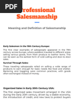 CHAPTER 01 Introduction To Professional Salesmanship | PDF | Sales ...