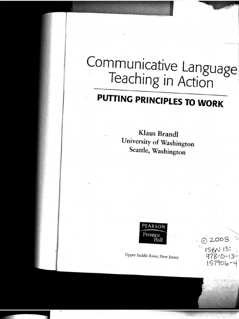 Communicative Language Teaching in Action | PDF