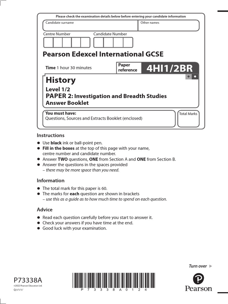 June 2022 (R) QP - Paper 2B Edexcel History IGCSE | PDF | Vocational ...