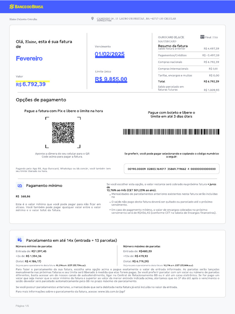 Faturamasterblack 7733 | PDF