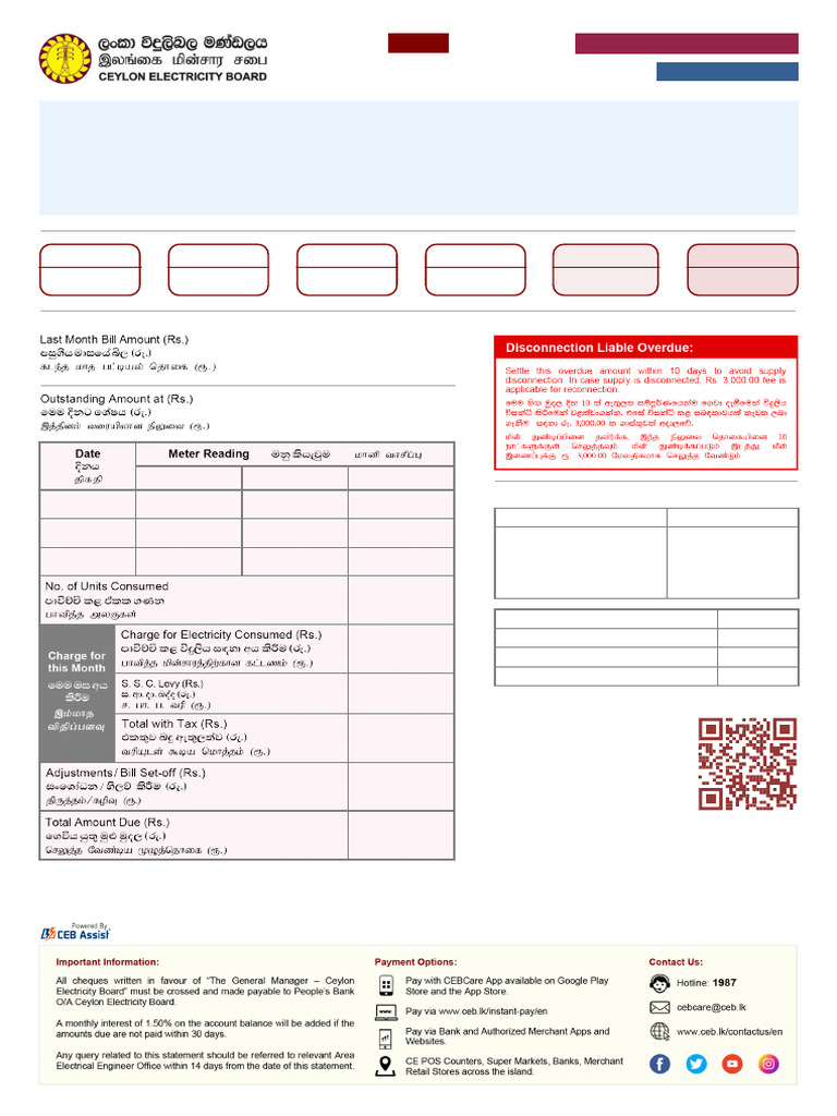 Electric Bill - (2024 APRIL) | PDF | Payments