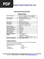 Swimming Pool Calculation | PDF | Swimming Pool | Pump