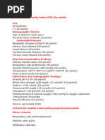 PSI/PORT Score for Pneumonia Risk | PDF | Pneumonia | Heart Failure