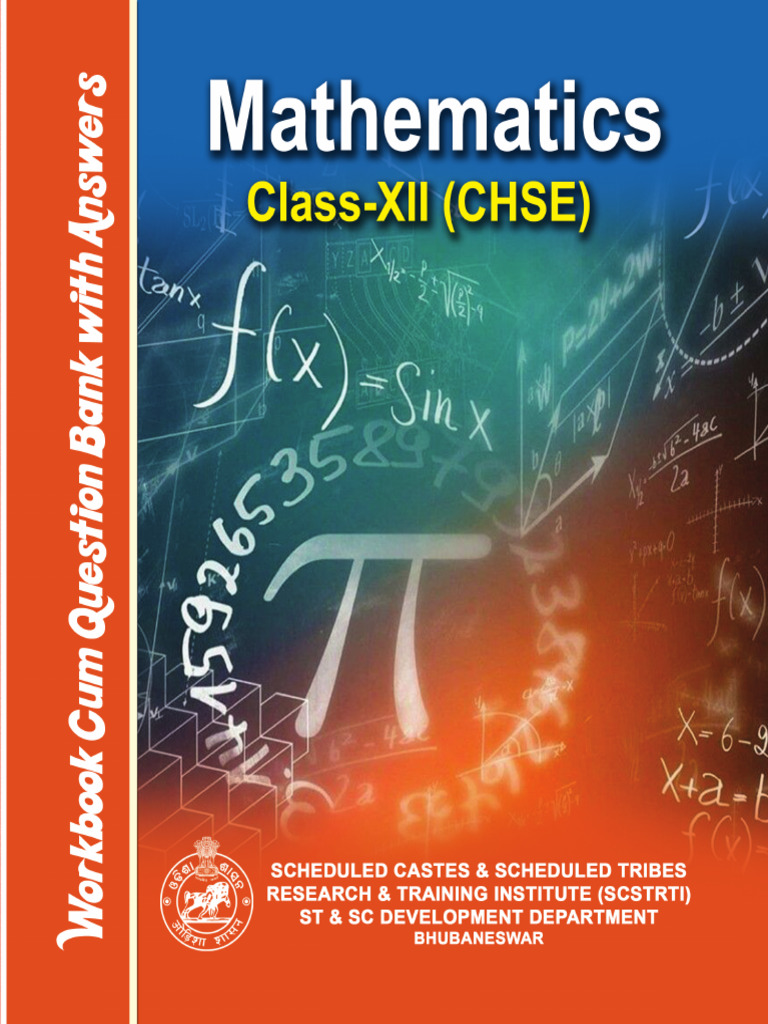 3 Class Xii Mathematics Chse Workbook Pdf Function Mathematics Algebra