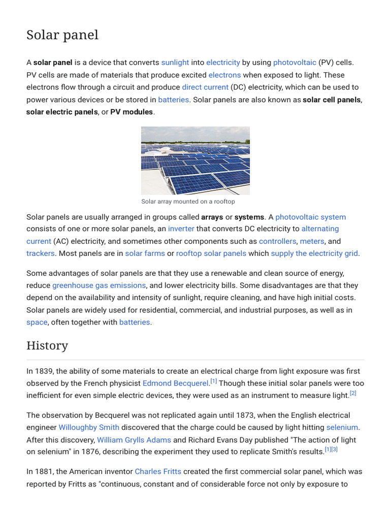 Solar Panel | PDF | Solar Panel | Thin Film Solar Cell